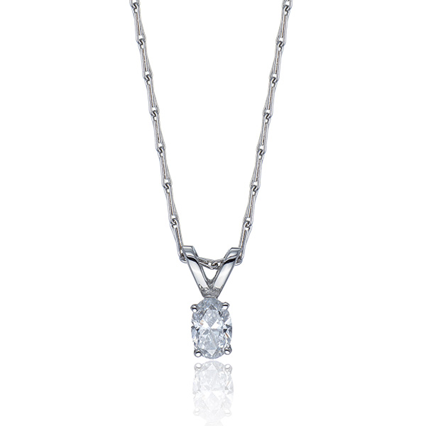 18ct White Gold Diamond Pendant | Tom Coll Jewellery, Diamond Jewellery ...